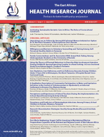 EA Health Research Journal